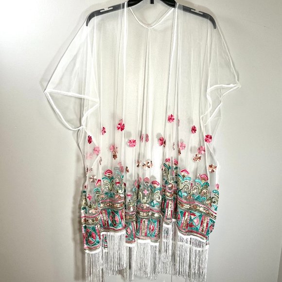 Southern Sparkle | Accessories | Southern Sparkle Embroidered Sheer ...